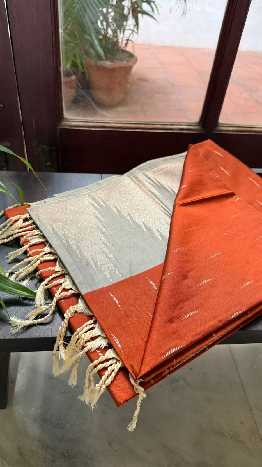 Rust & Moon Temple – Shubam Sarees